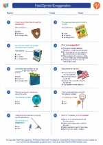 Fact/Opinion/Exaggeration. 6th Grade ELA Worksheets and Study Guides.