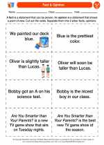 Fact/Fiction/Opinion. 3rd Grade ELA Worksheets and Study Guides.