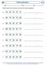 Compare and Order Numbers. Mathematics Worksheets and Study Guides ...