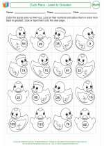 Ordering and Comparing Numbers. 3rd Grade Math Worksheets and Answer ...