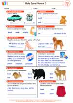 Daily Spiral Review. 3rd Grade ELA Worksheets.