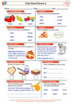 Daily Spiral Review. 3th Grade ELA Worksheets.