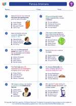 Famous Americans. Social Studies Worksheets and Study Guides Third Grade.