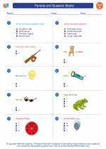 Periods and Question Marks. 1st Grade ELA Worksheets and Study Guides.