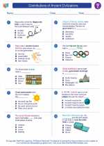 Contributions of Ancient Civilizations. Social Studies Worksheets and ...