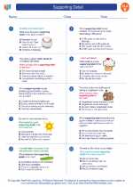 Supporting Detail. 5th Grade ELA Worksheets and Study Guides.