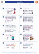 Cause/Effect. 3rd Grade ELA Worksheets and Study Guides.
