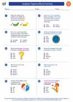 Syllable Patterns/Word Families. 3rd Grade ELA Worksheets and Study Guides.